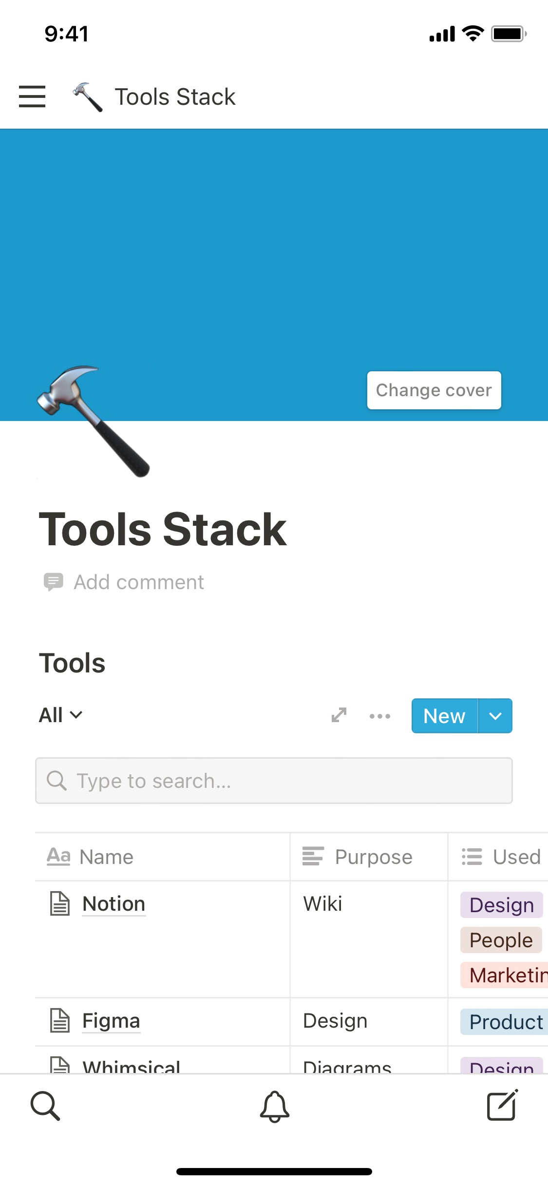 Notion Template Gallery – Tools stack