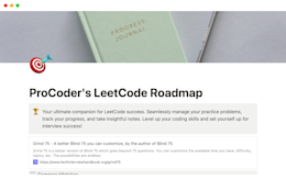 ProCoder s LeetCode Roadmap Notion Template
