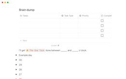 Daily Planner Notion Template