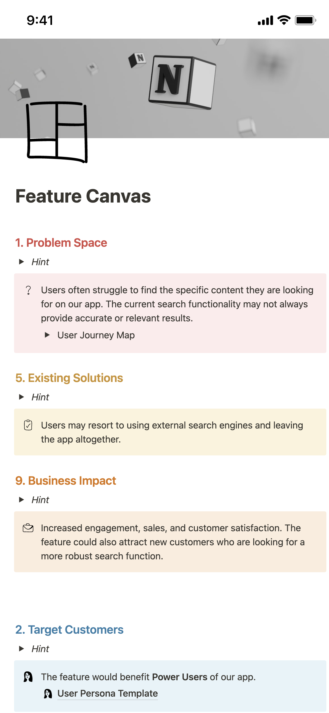 Notion Template Gallery – Feature Canvas Notion Template Gallery – Feature Canvas