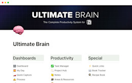 Ultimate Brain Notion Template