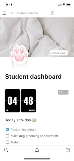 Notion Template Gallery Janice Studies Student Dashboard