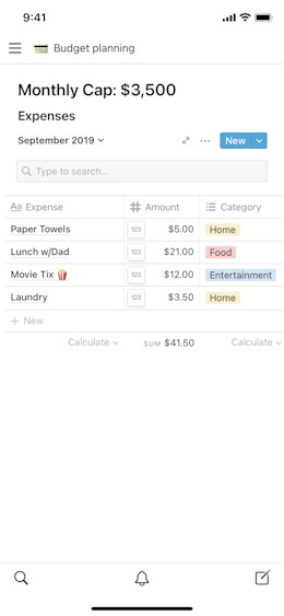 Notion Template Gallery Budget Planning