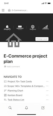 Notion Template Gallery E Commerce Project Plan