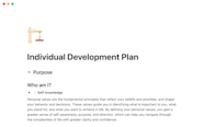 Individual Development Plan IDP Notion Template