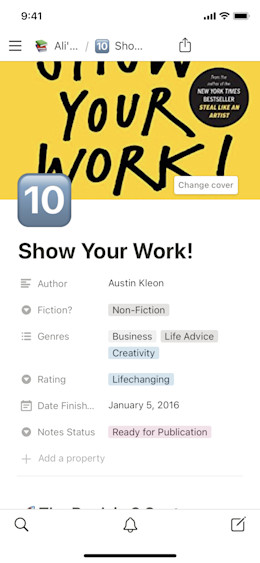 Notion Template Gallery Ali Abdaal s Book Notes