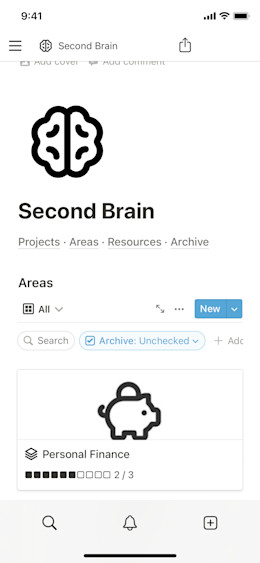 Notion Template Gallery Second Brain