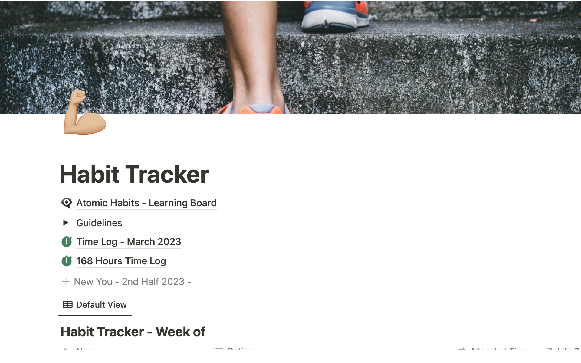 168 Hours | Notion Template