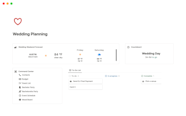 Virtual Wedding Planner Notion Template