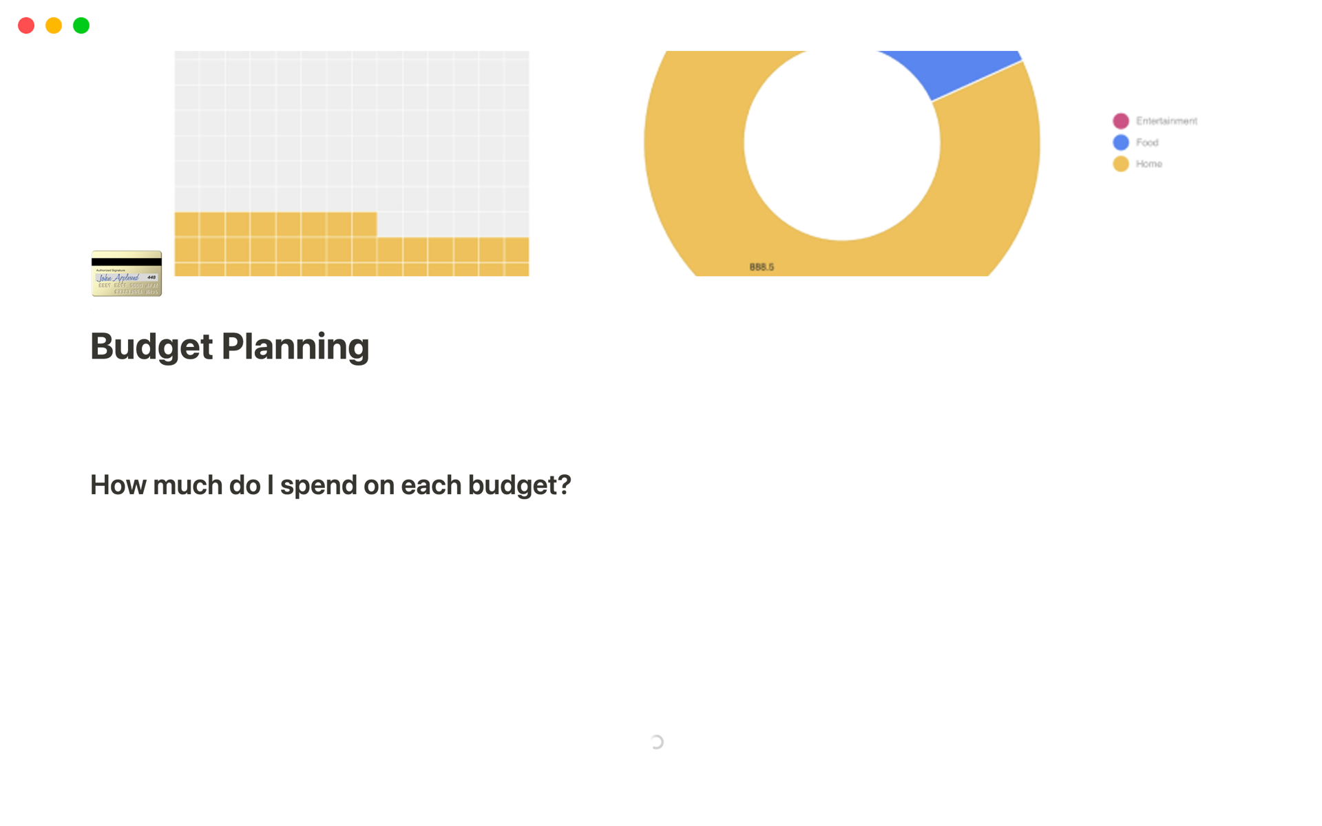 Budget Planning Notion Template