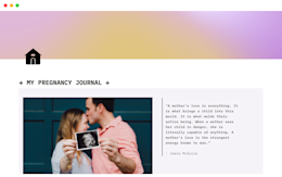 Newborn Journal 2023 Notion Template