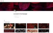 Scorpio s Homepage Notion Template