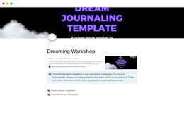 Dream Journal Notion Template