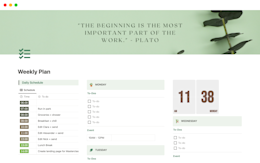 Weekly Planner