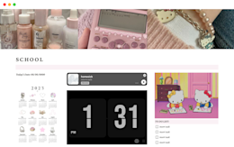 Hello Kitty School Template Notion Template Hello Kitty School Template Notion Template