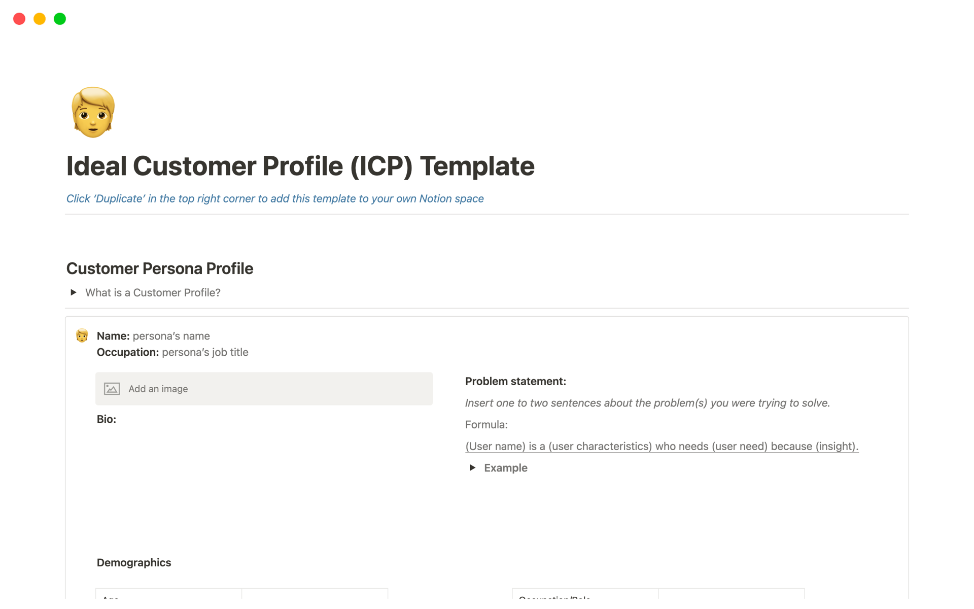 Best User Profiles Templates from Notion