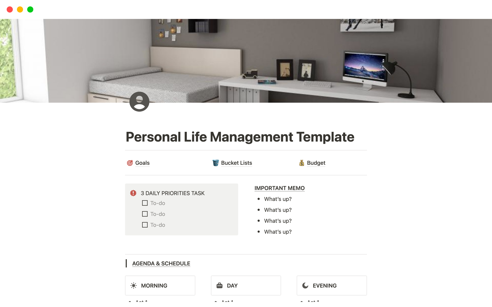 Notion Personal Life Management | Notion Template Notion Personal Life Management | Notion Template