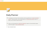 Daily Planner And Journal Notion Template Daily Planner And Journal Notion Template