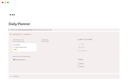 Daily Planner Notion Template