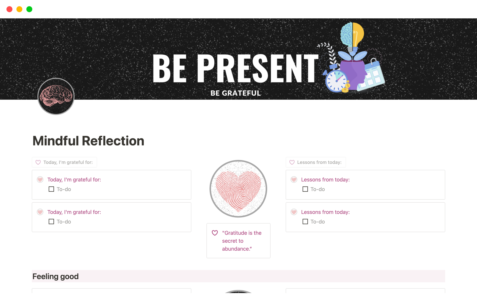 Second Brain Notion Template -Mindful Reflection- | Notion Template Second Brain Notion Template -Mindful Reflection- | Notion Template