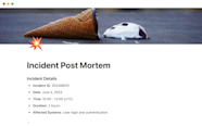 Incidents Post Mortem Mod le Notion