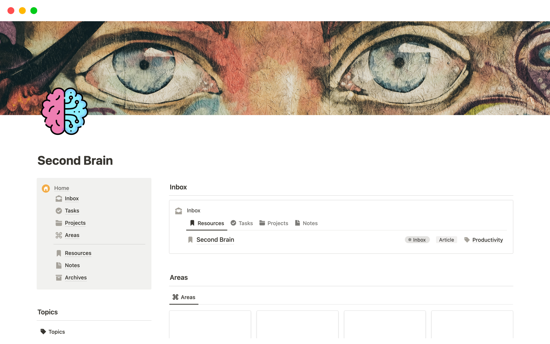 Second Brain | Notion Template