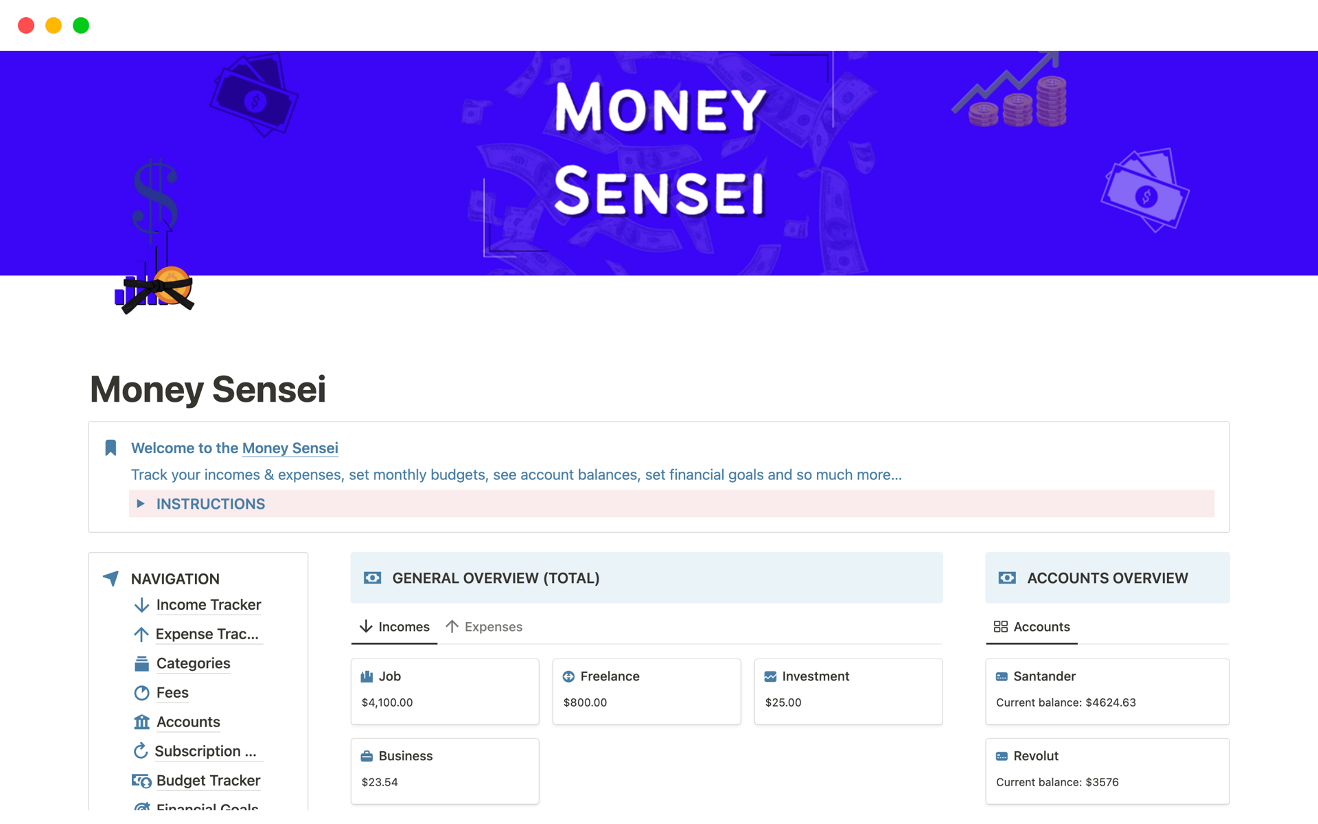 Money Sensei Notion Template money-sensei-notion-template