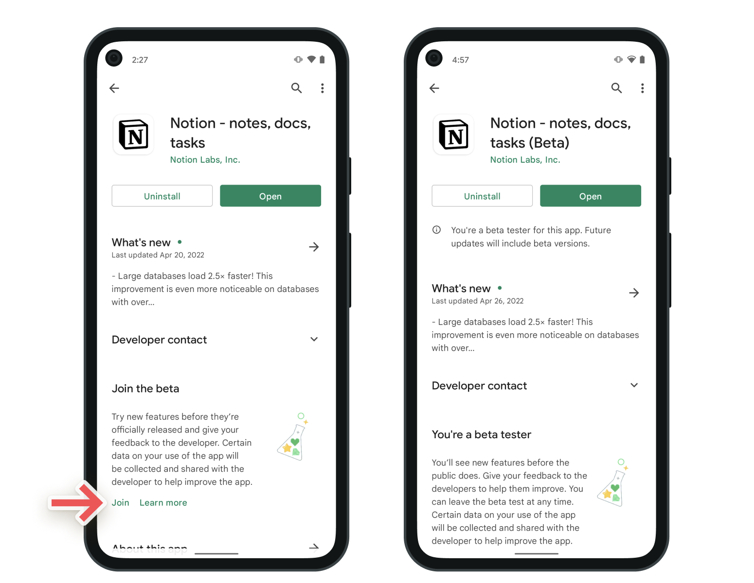 Notion for mobile (beta version) – Notion Help Center