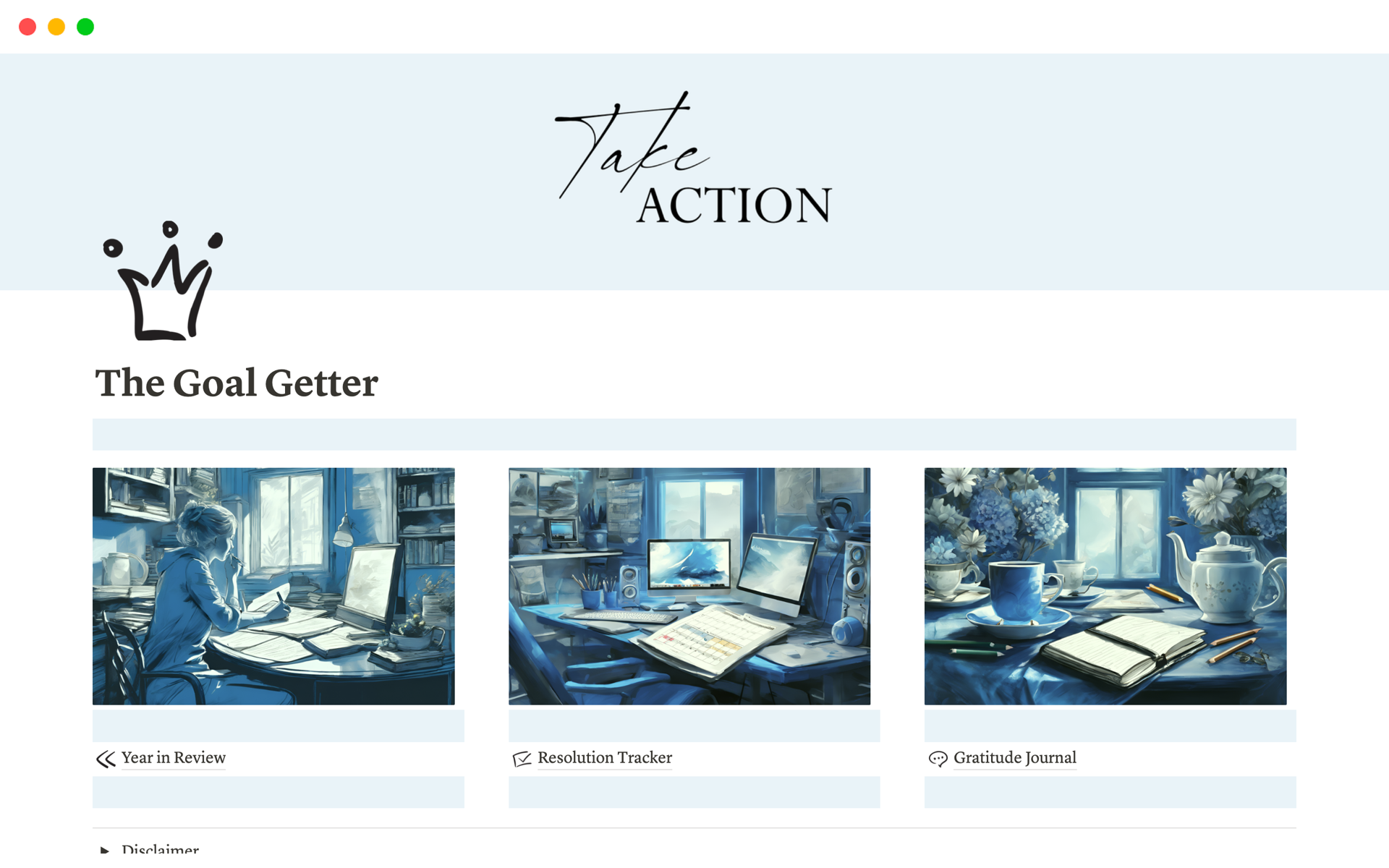 The Goal Getter | Notion Template