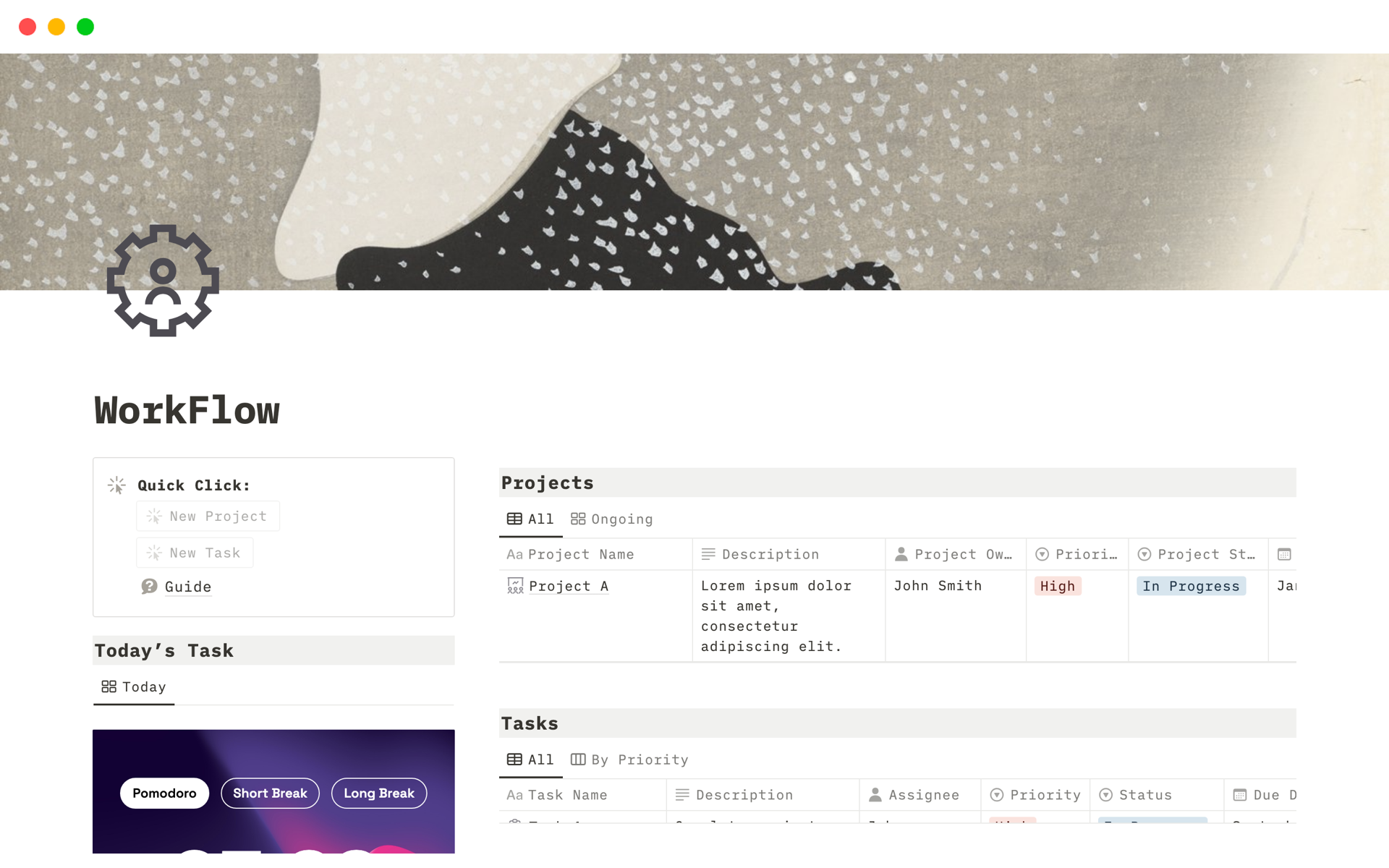 WorkFlow | Notion Template WorkFlow | Notion Template