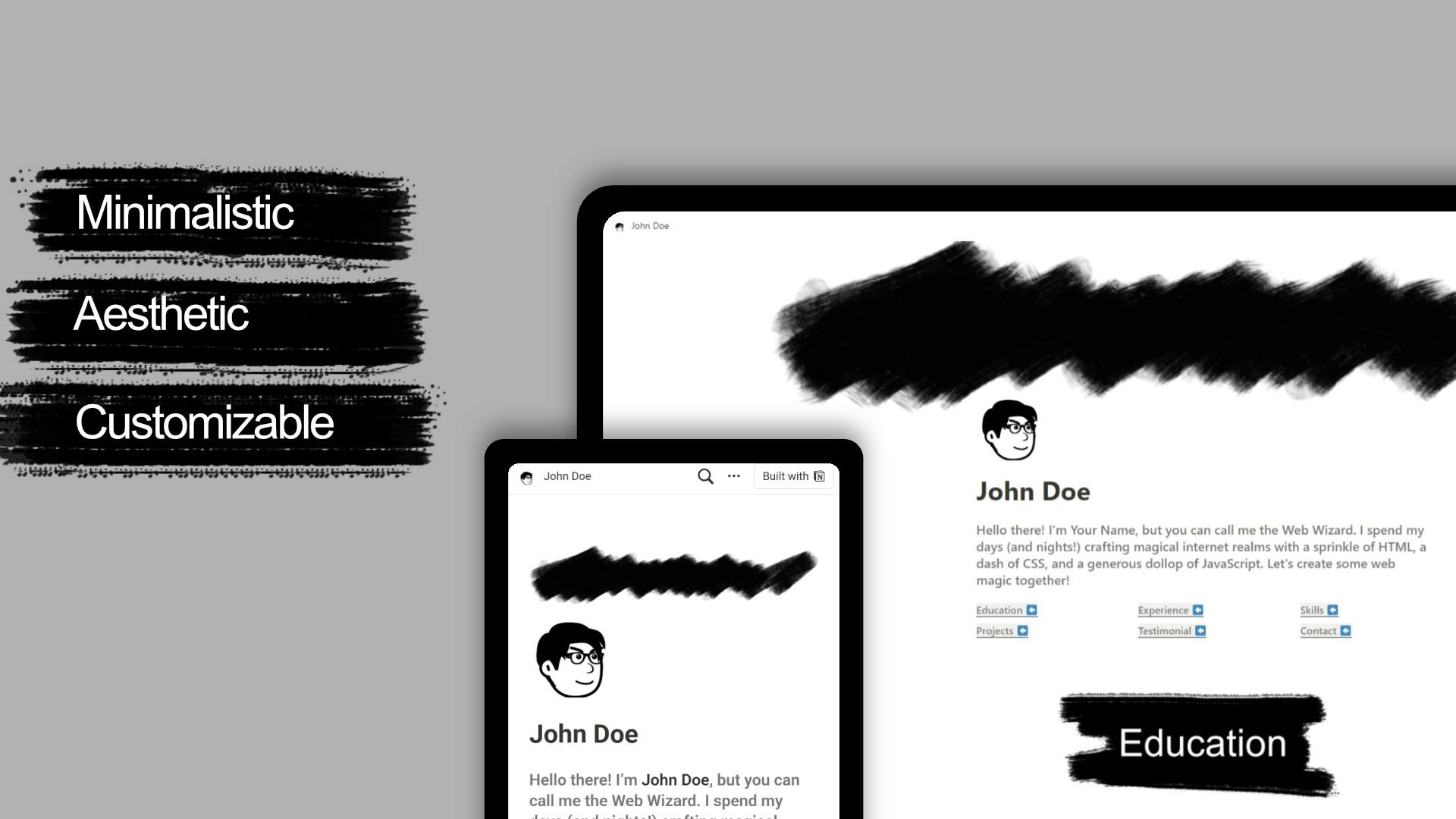 Developer Portfolio Template | Notion Marketplace