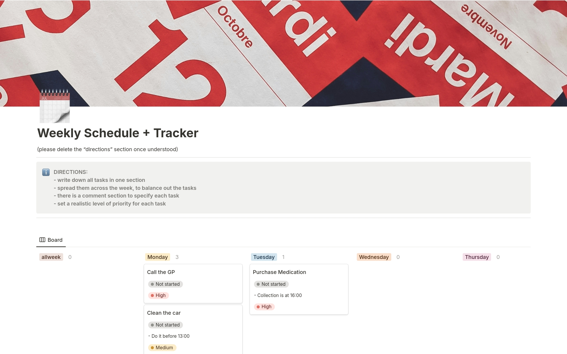 Weekly Schedule + Tracker Template by Josephine Anongbo | Notion ...