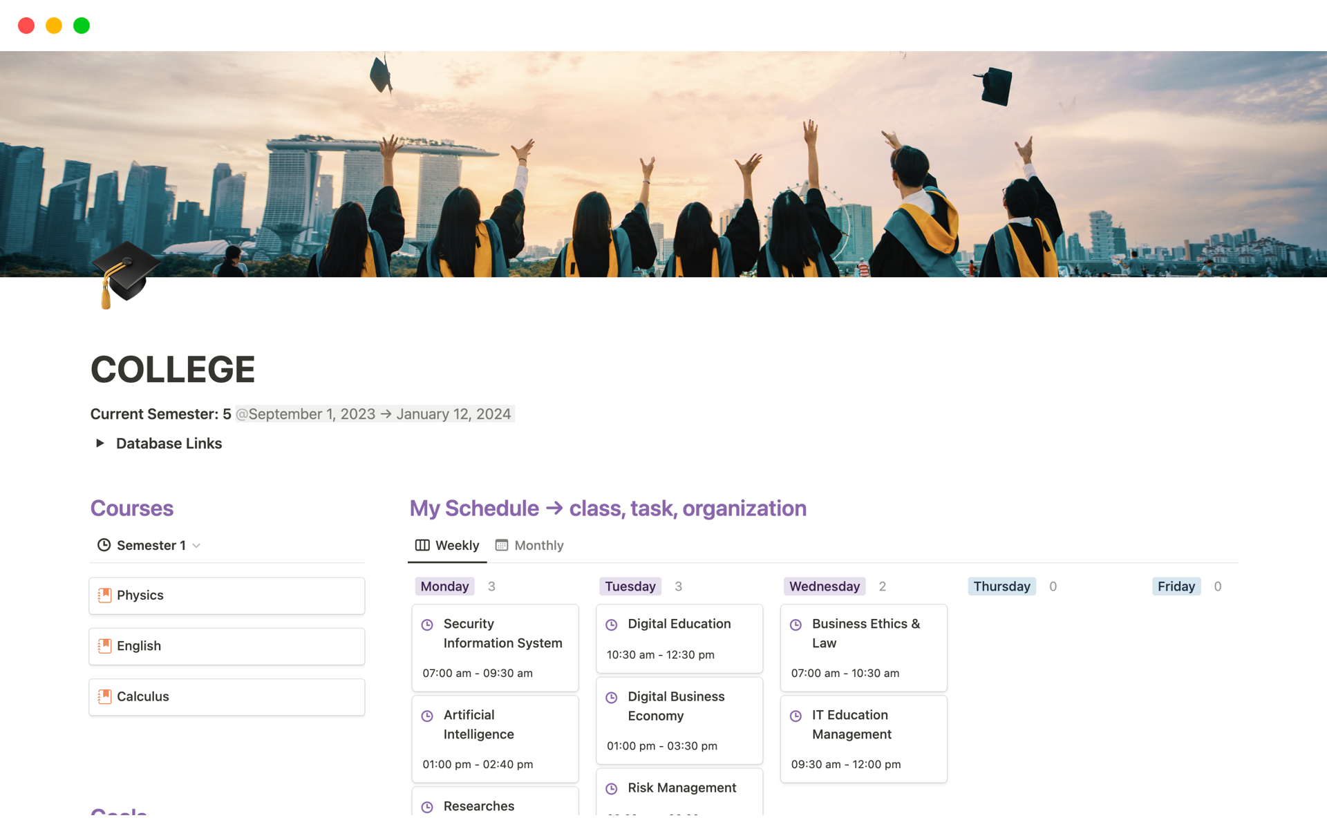 COLLEGE Template by rey718 | Notion Marketplace