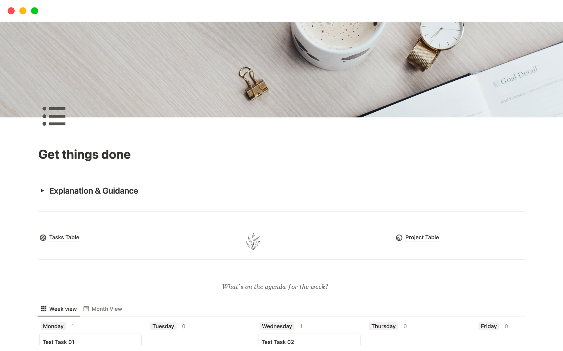 Get thing done! | Notion Template