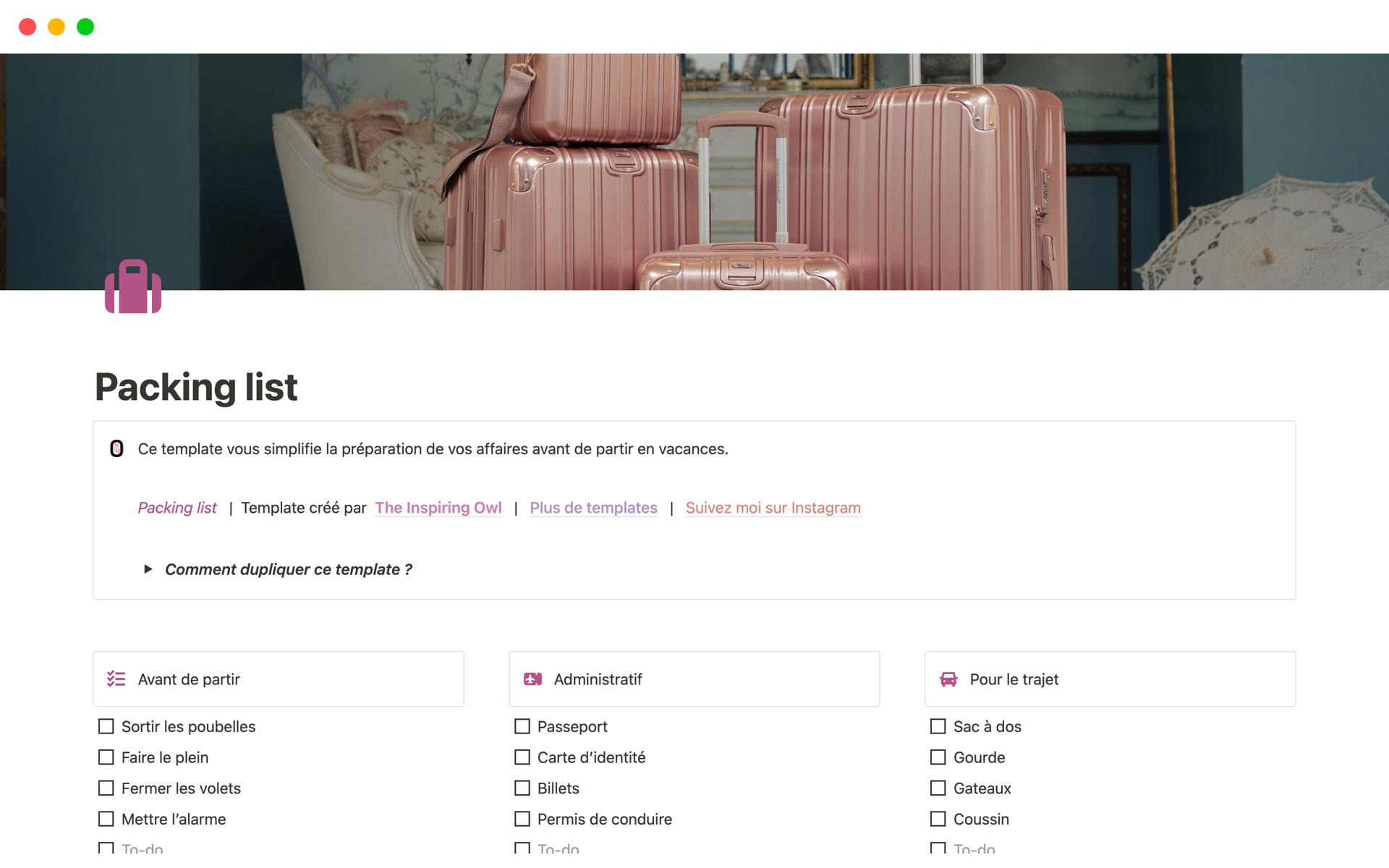 Modèle Packing List Gratuit | Packing List Excel – XHJRUO