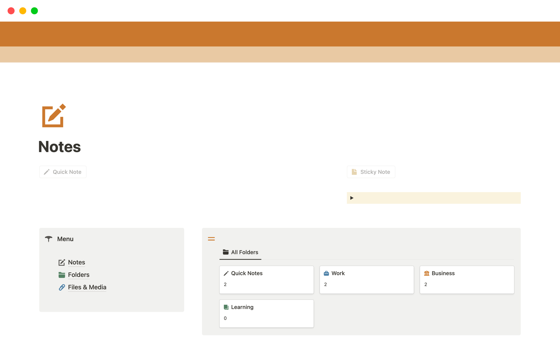 Notes Template | Notion Marketplace
