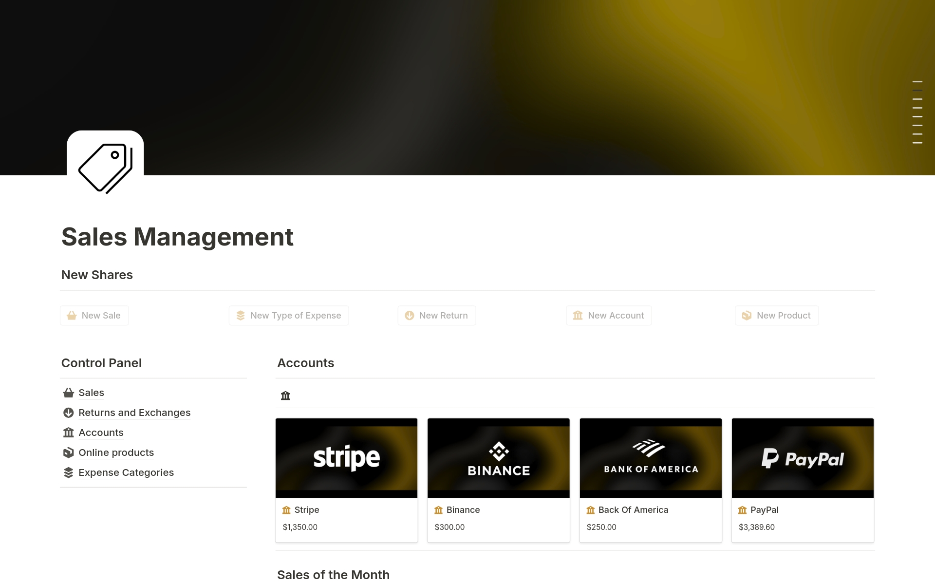 Sales Performance OS | Notion Template