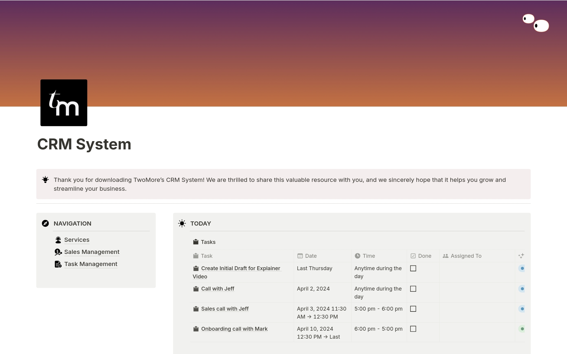 CRM System - For Freelancers Template | Notion Marketplace CRM System - For Freelancers Template | Notion Marketplace