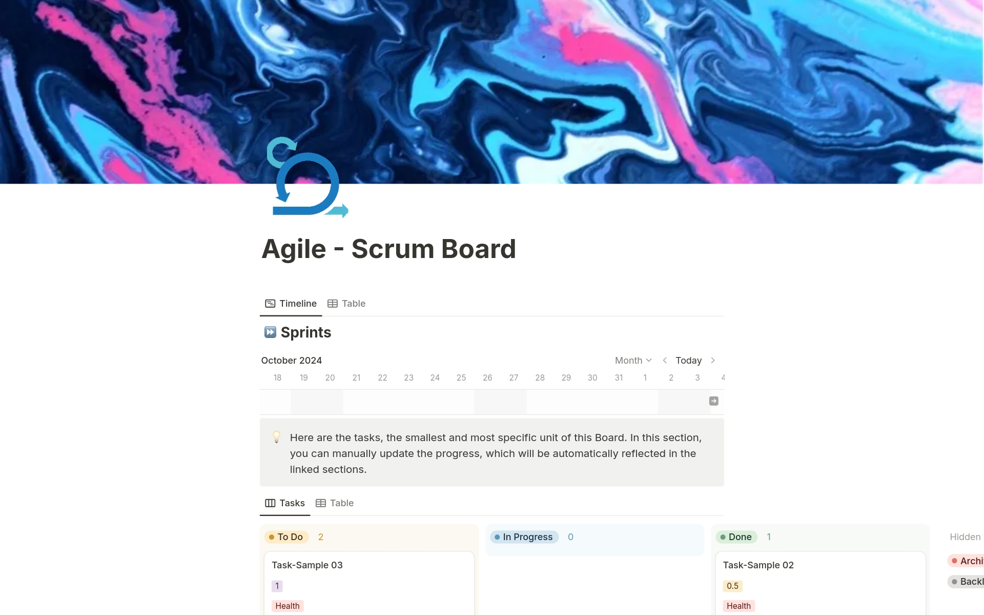 Agile Project Management Template by Lamina | Notion Marketplace