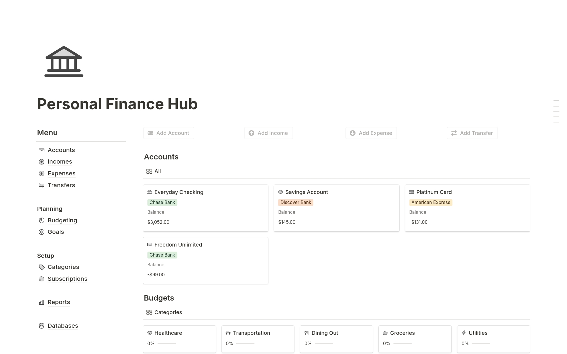 Personal Bundle | Notion Template
