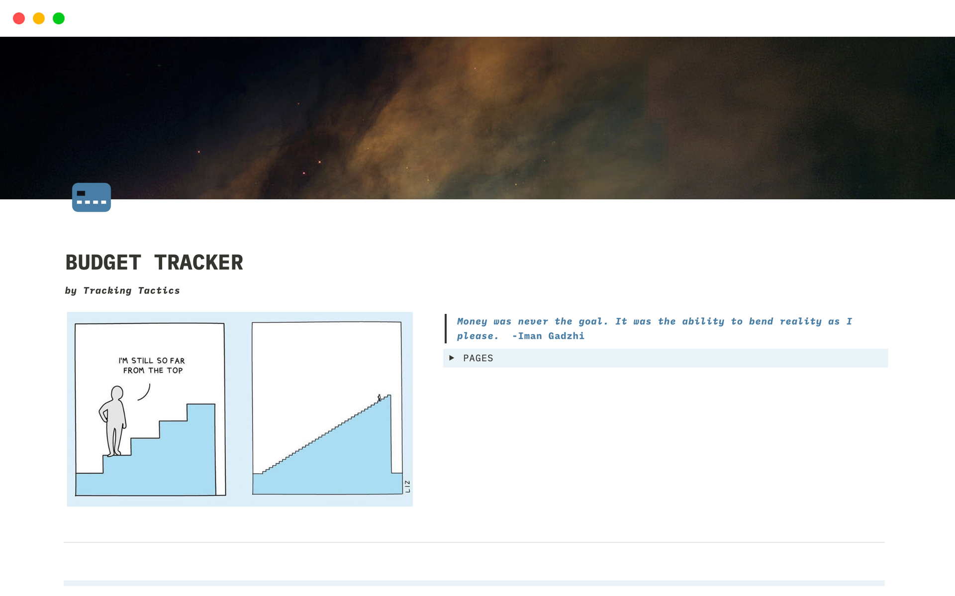 Budget Buddy Template by Tracking Tactics | Notion Marketplace
