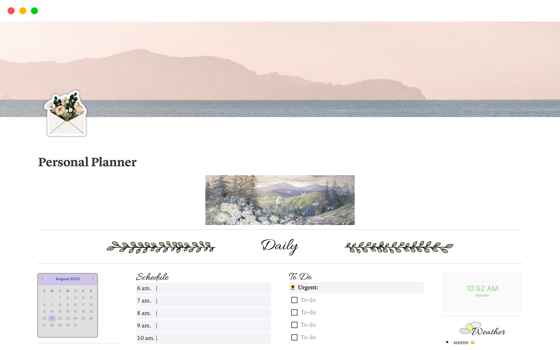 Personal Life Planner Template by Filipa Sofia 🌼 ADHD | Life | Organization | Notion Marketplace