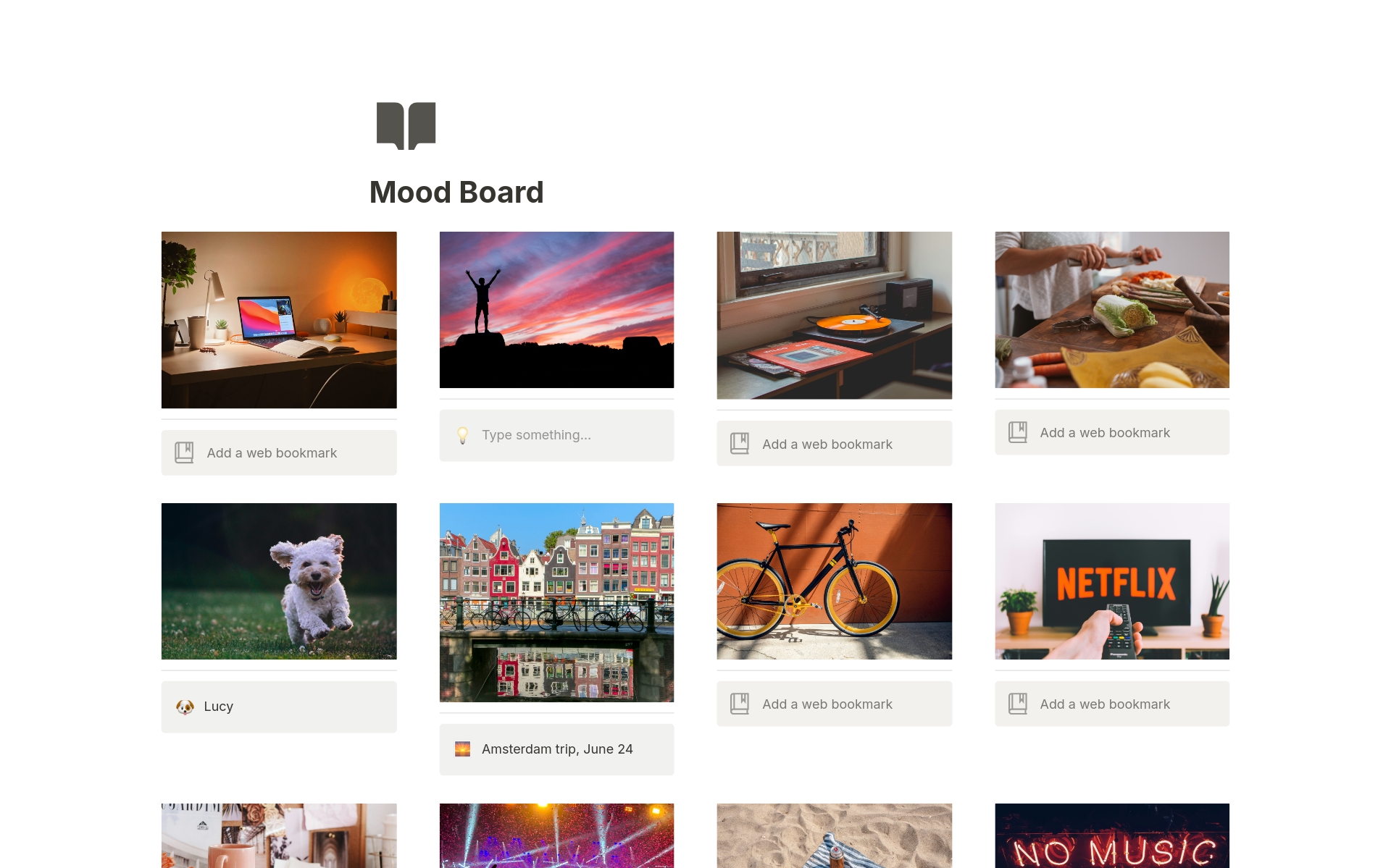 Mood Board Template by Midi Studio | Notion Marketplace