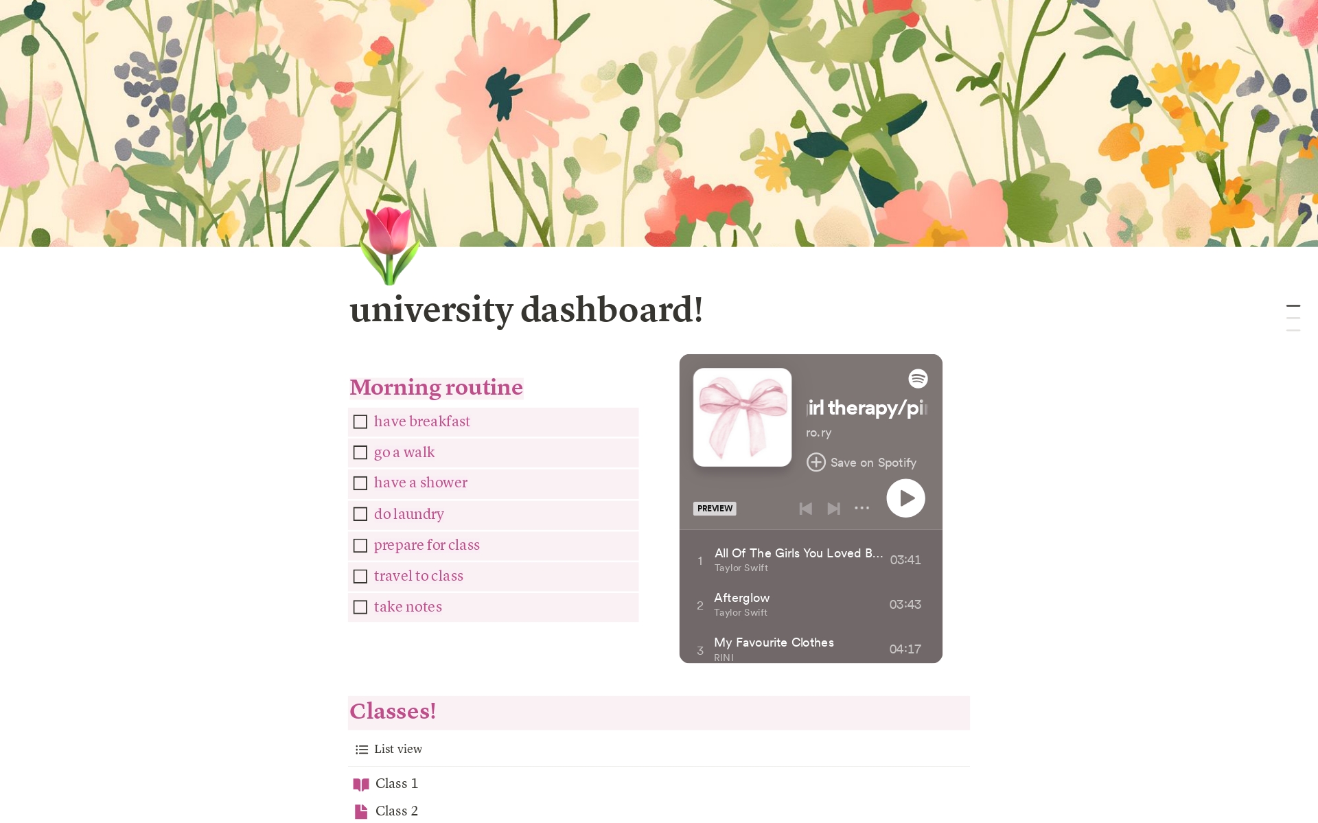 University Dashboard Template | Notion Marketplace University Dashboard Template | Notion Marketplace