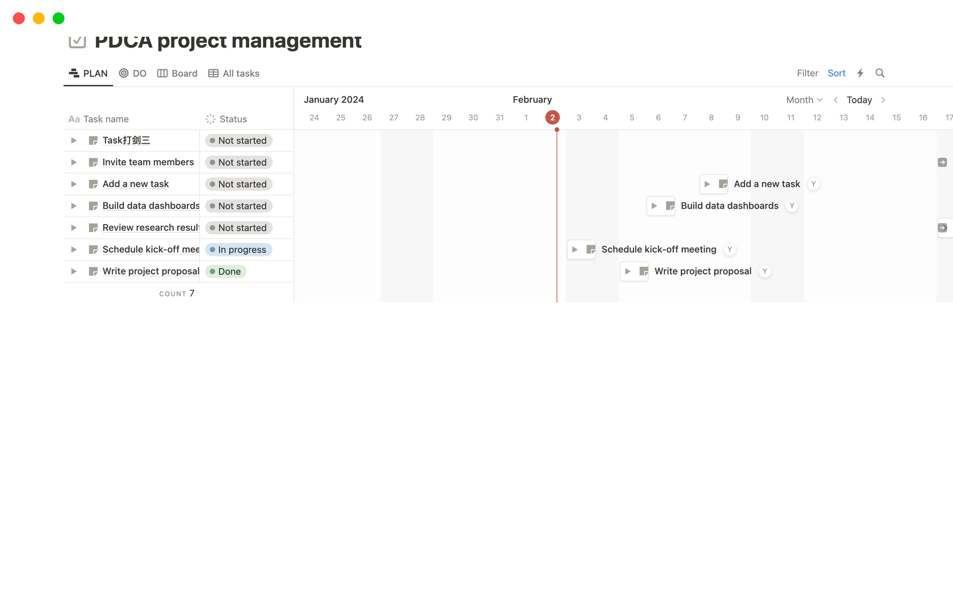Pdca Project Management Template Notion Marketplace