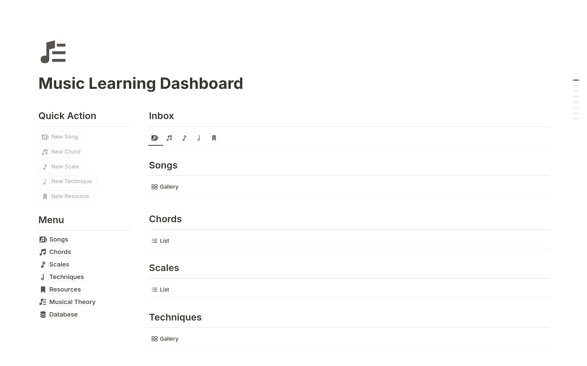 Mejores plantillas de Música de Notion | Notion Marketplace