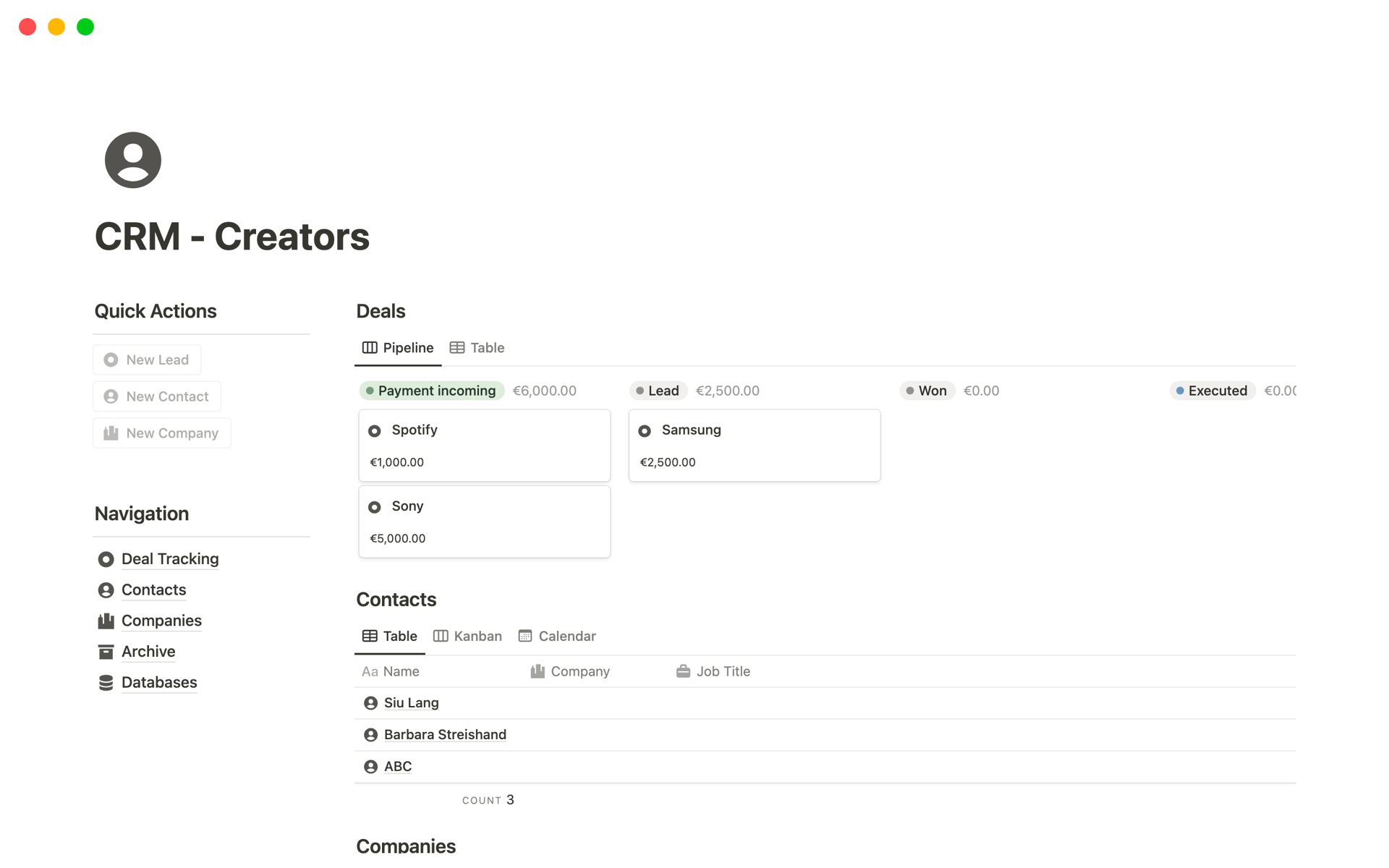 Crm Creators Template Notion Marketplace