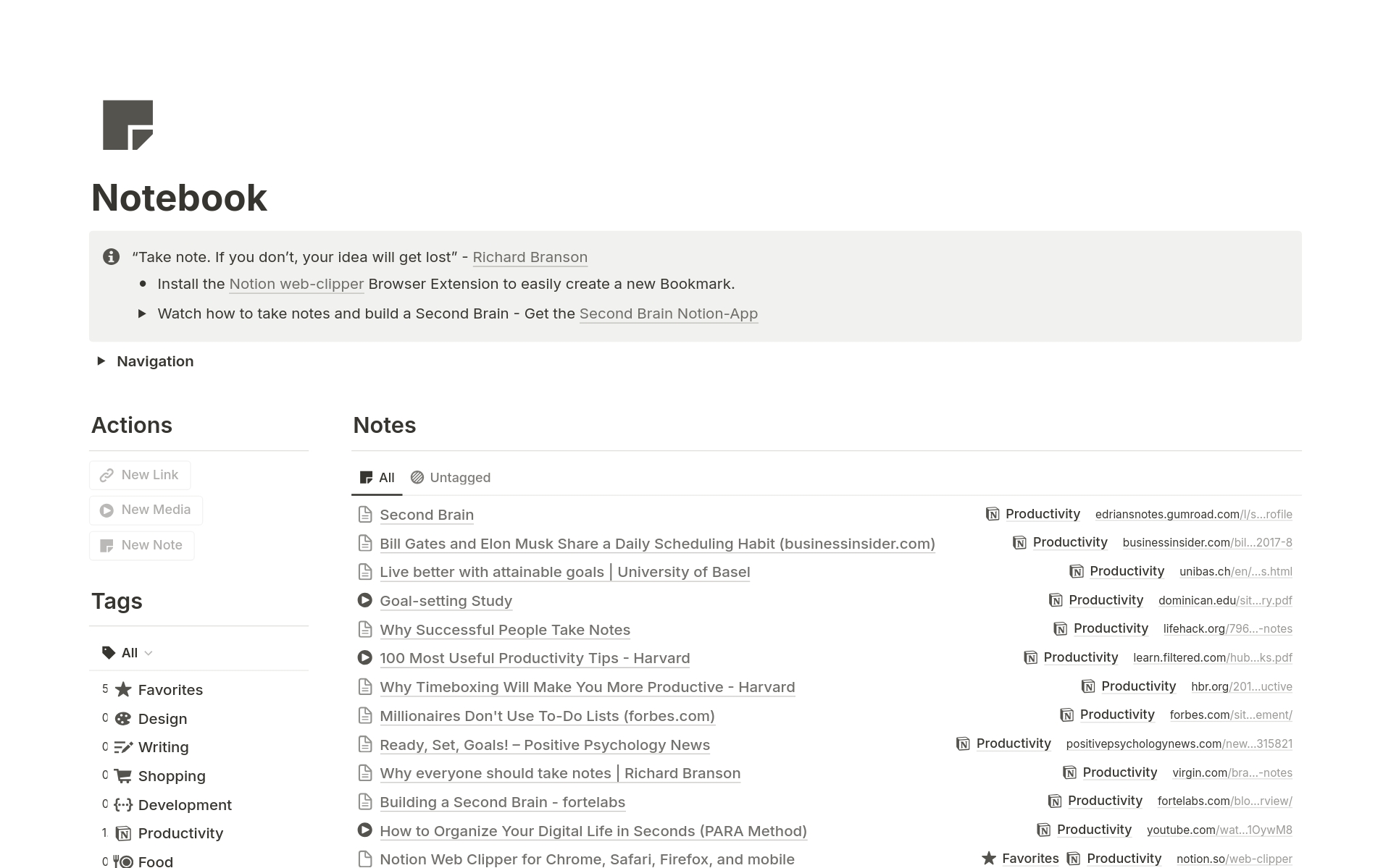 Notebook Template | Notion Marketplace
