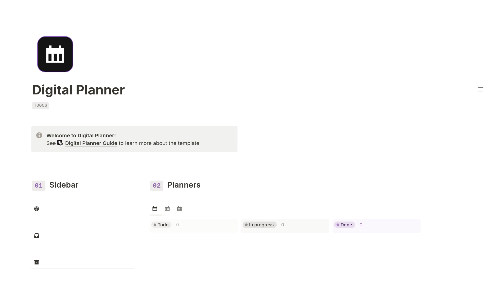Productivity | Notion Template