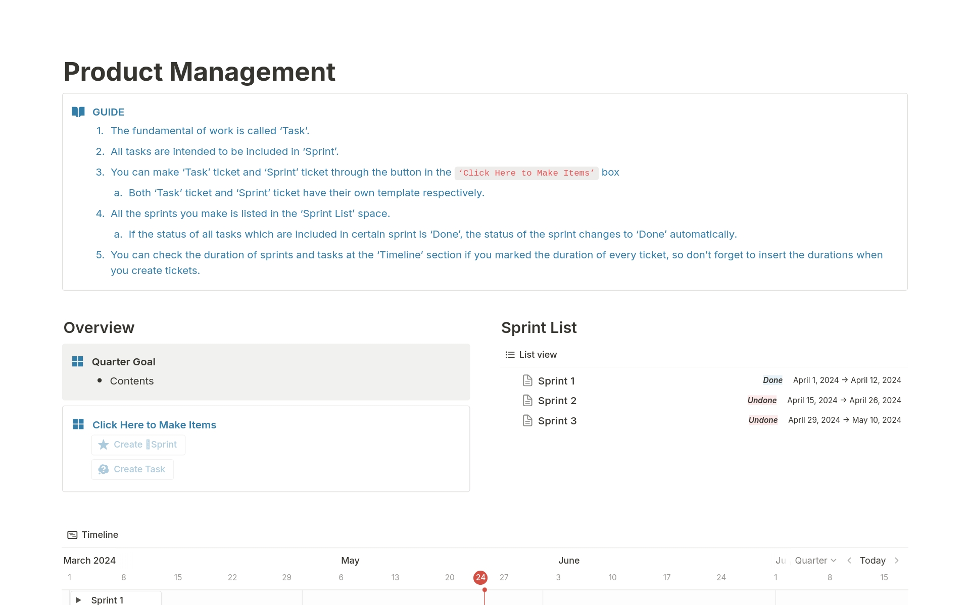 Product Management Template | Notion Marketplace